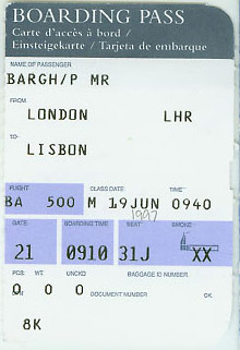 London to Lisbon | Peter Bargh